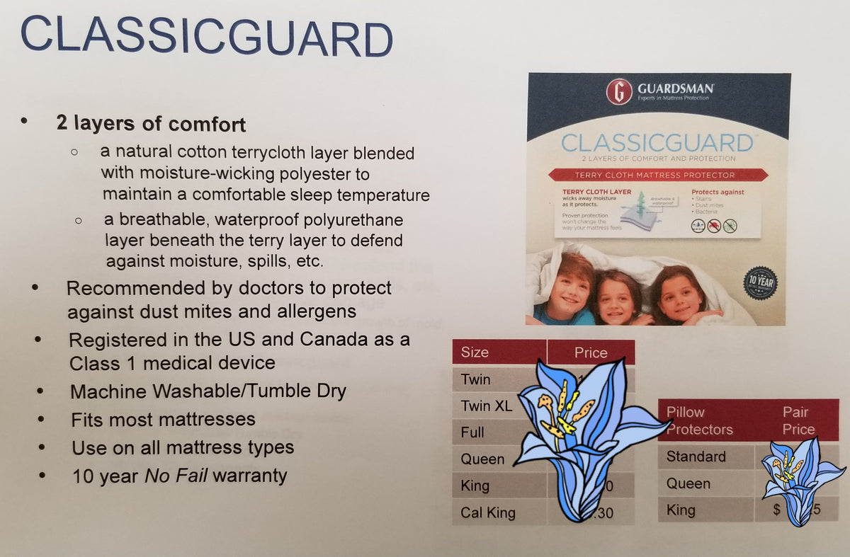 Classic Guard Mattress Protector by Guardsman available in many sizes ...